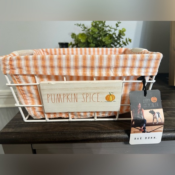 Rae Dunn | Holiday | Nwt Rae Dunn Farmhouse Pumpkin Spice Wired Basket ...